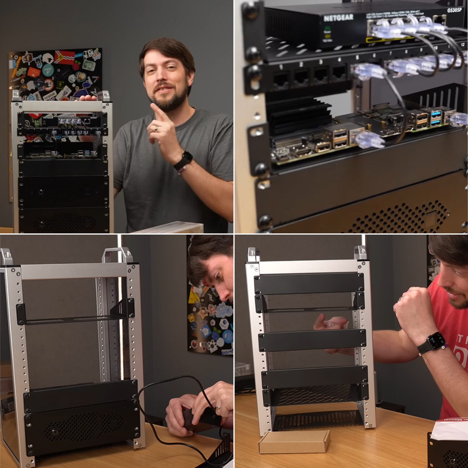 DeskPi RackMate T1 Rackmount 10 Inch 8U Server Cabinet for Network ...