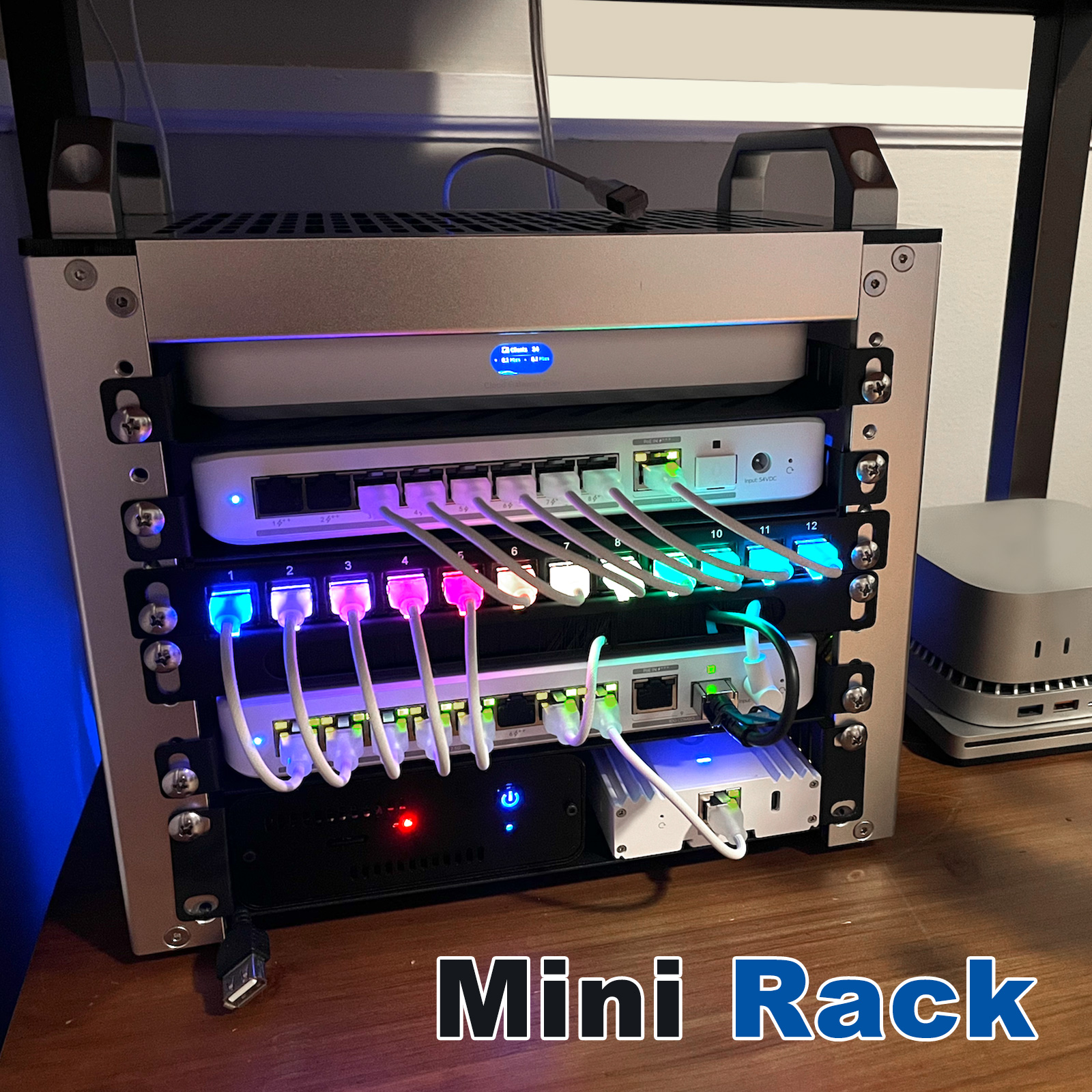 Itx Case GeeekPi 4U Server Cabinet, 10 Inch Server Rack For Network ...