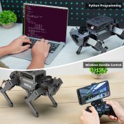 ROSPug Quadruped Bionic Robot Dog Powered by Jetson Nano ROS Open Source Python Programming – Oz ...
