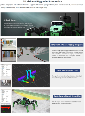 Hiwonder JetHexa ROS Hexapod Robot Kit Powered by Jetson Nano with ...