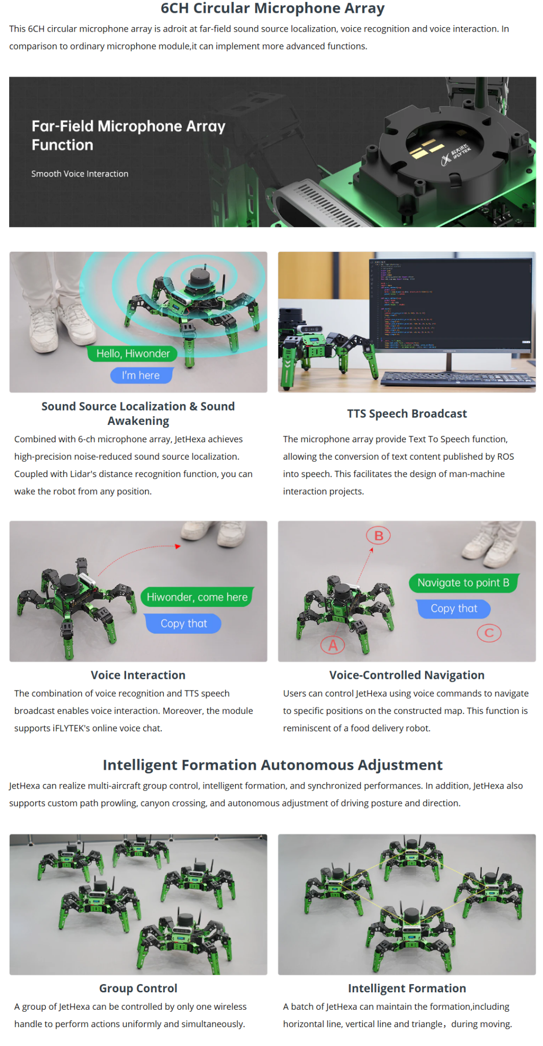Hiwonder JetHexa ROS Hexapod Robot Kit Powered by Jetson Nano with ...