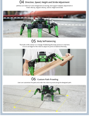 Hiwonder JetHexa ROS Hexapod Robot Kit Powered by Jetson Nano with ...