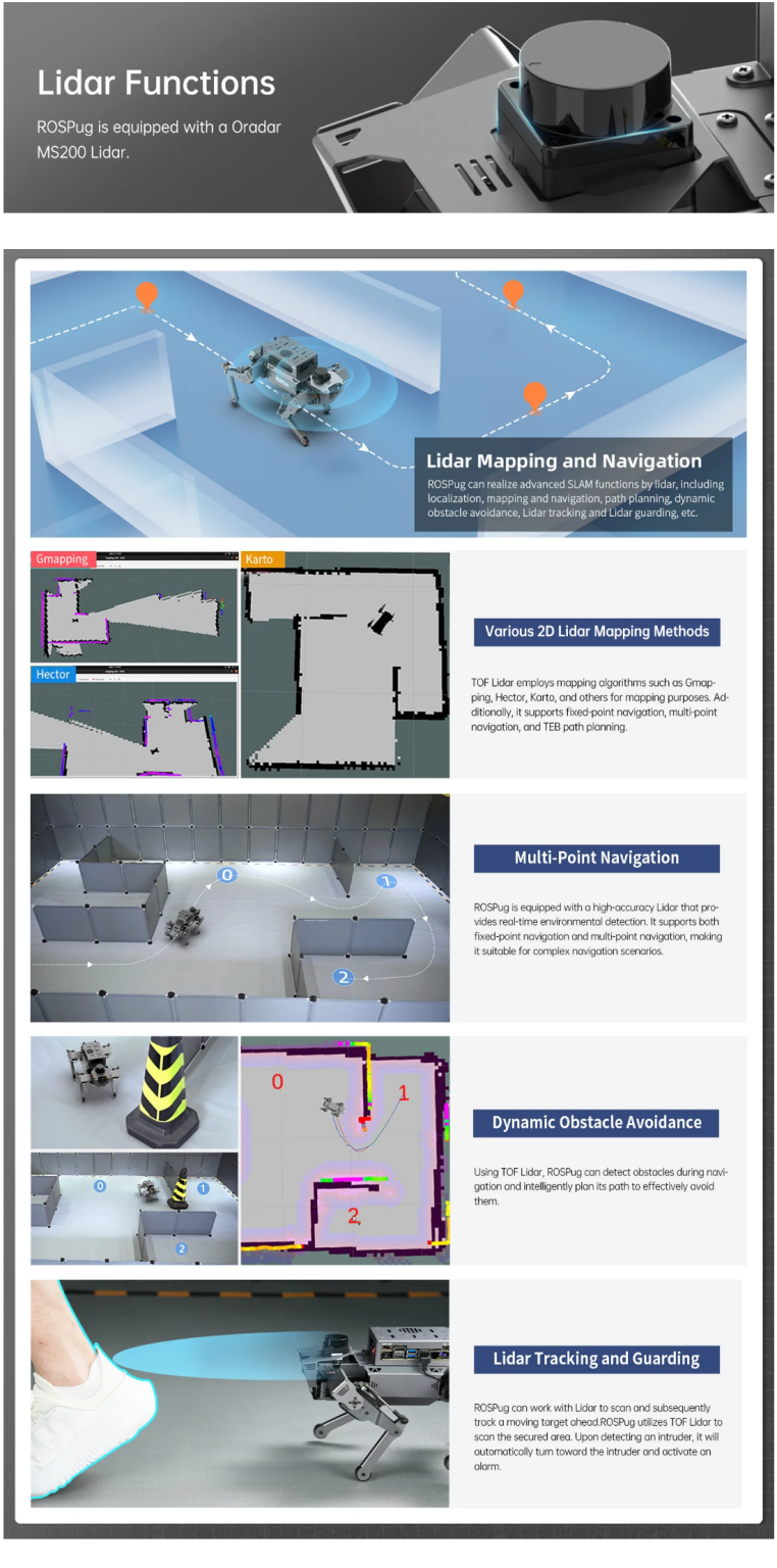 ROSPug Quadruped Bionic Robot Dog Powered by Jetson Nano ROS Open ...