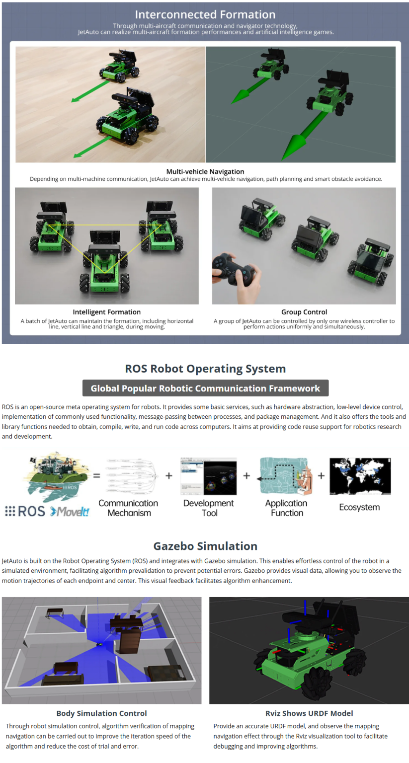 Hiwonder JetAuto NVIDIA Jetson-Powered ROS Educational Robot (Standard ...