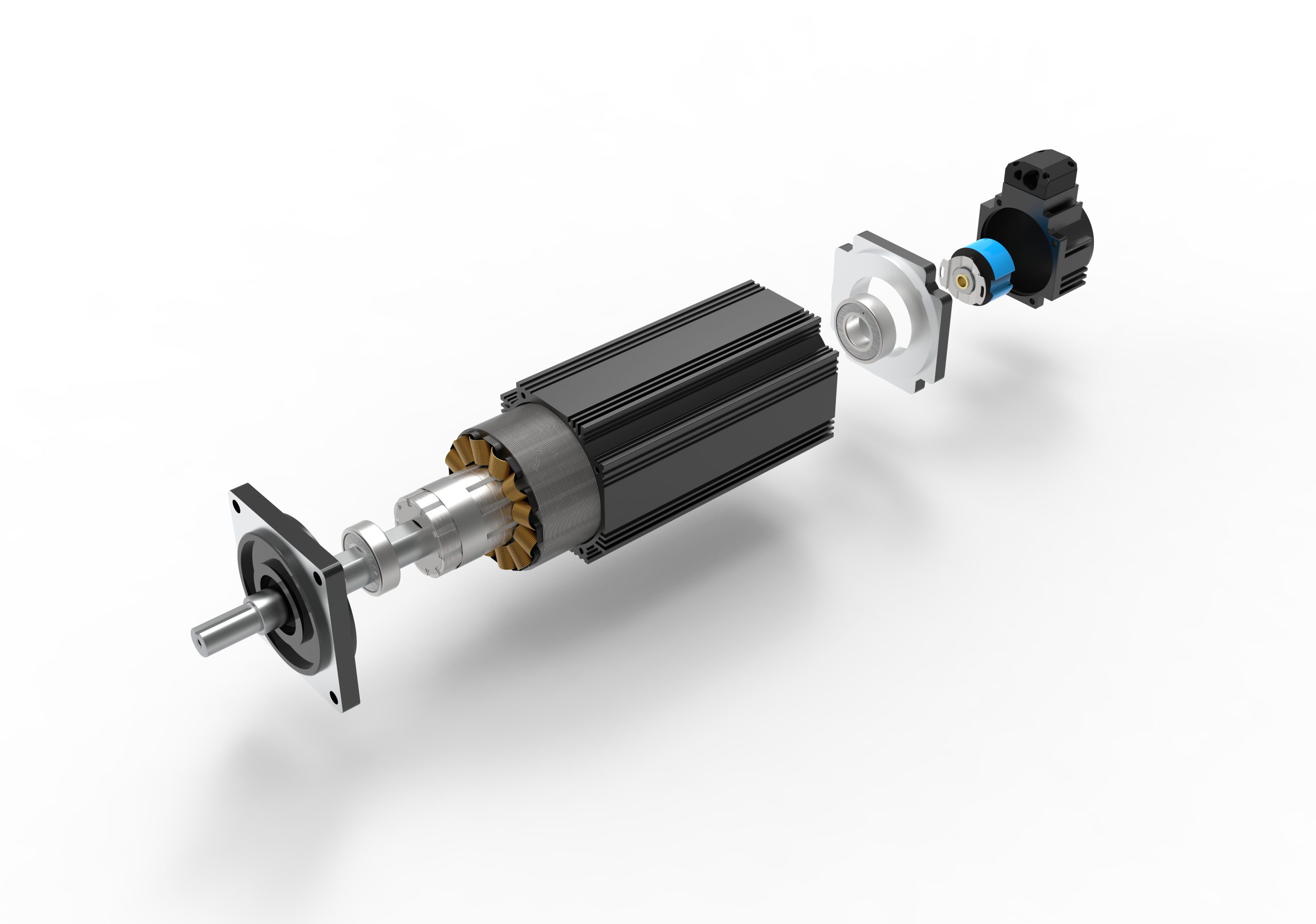 BLDC Servo Motor with Encoder and Brake for AGV, RGV and Robots – 80mm ...