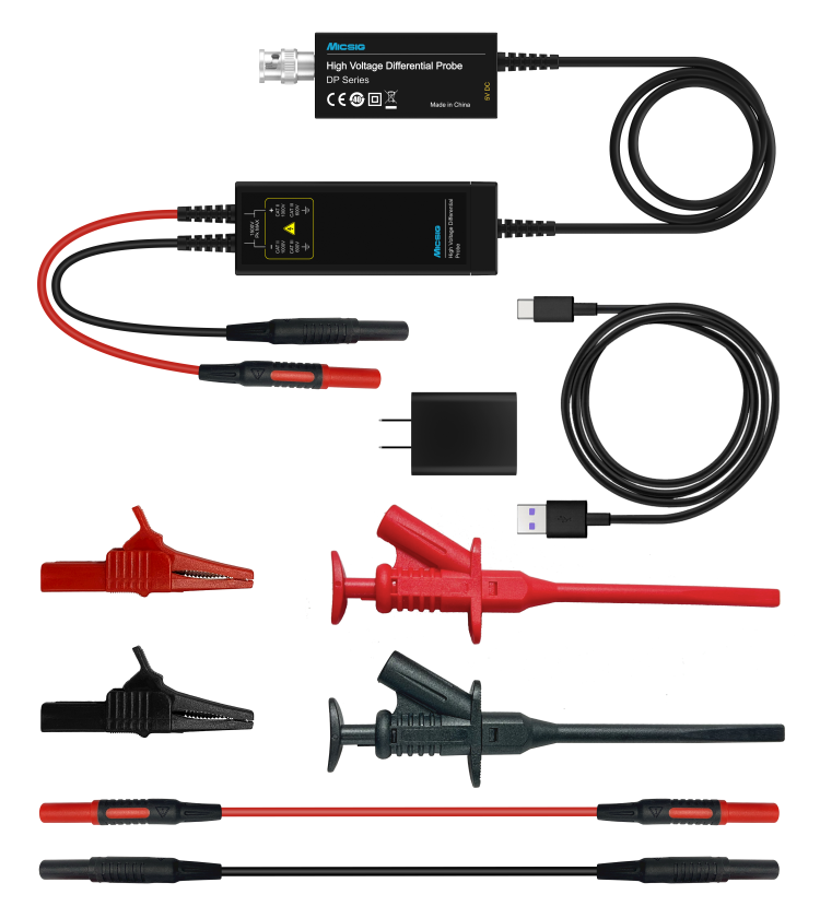 Micsig Oscilloscope 700V 100MHz High Voltage Differential Probe DP10007 ...