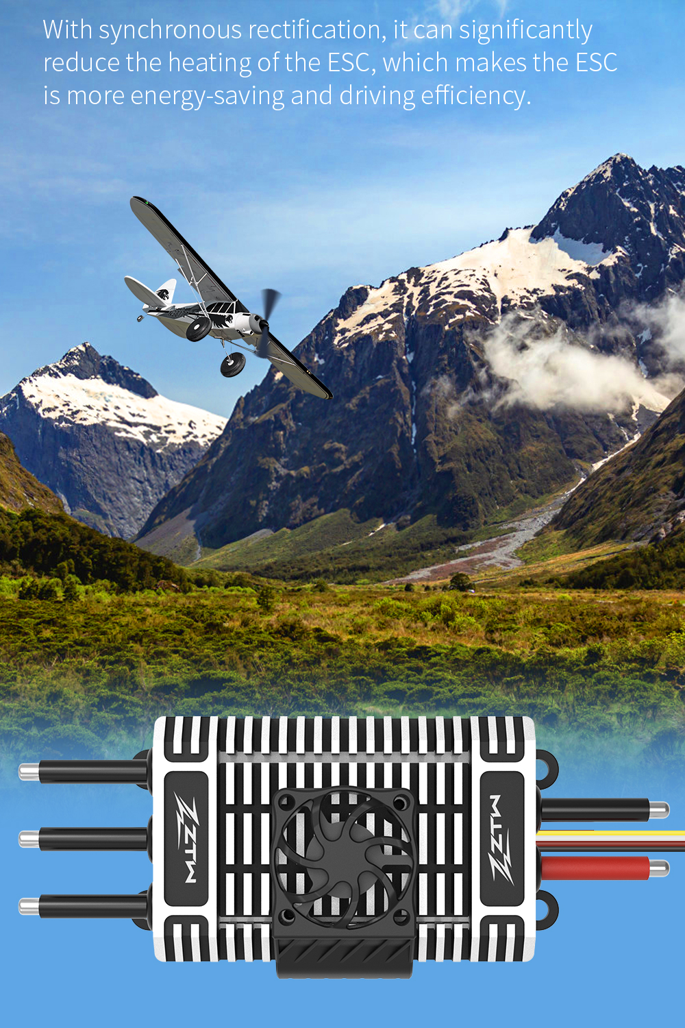 ZTW Mantis G2 160A ESC HV 6-14S for RC Airplane Aircraft Fixed-Wing EDF ...