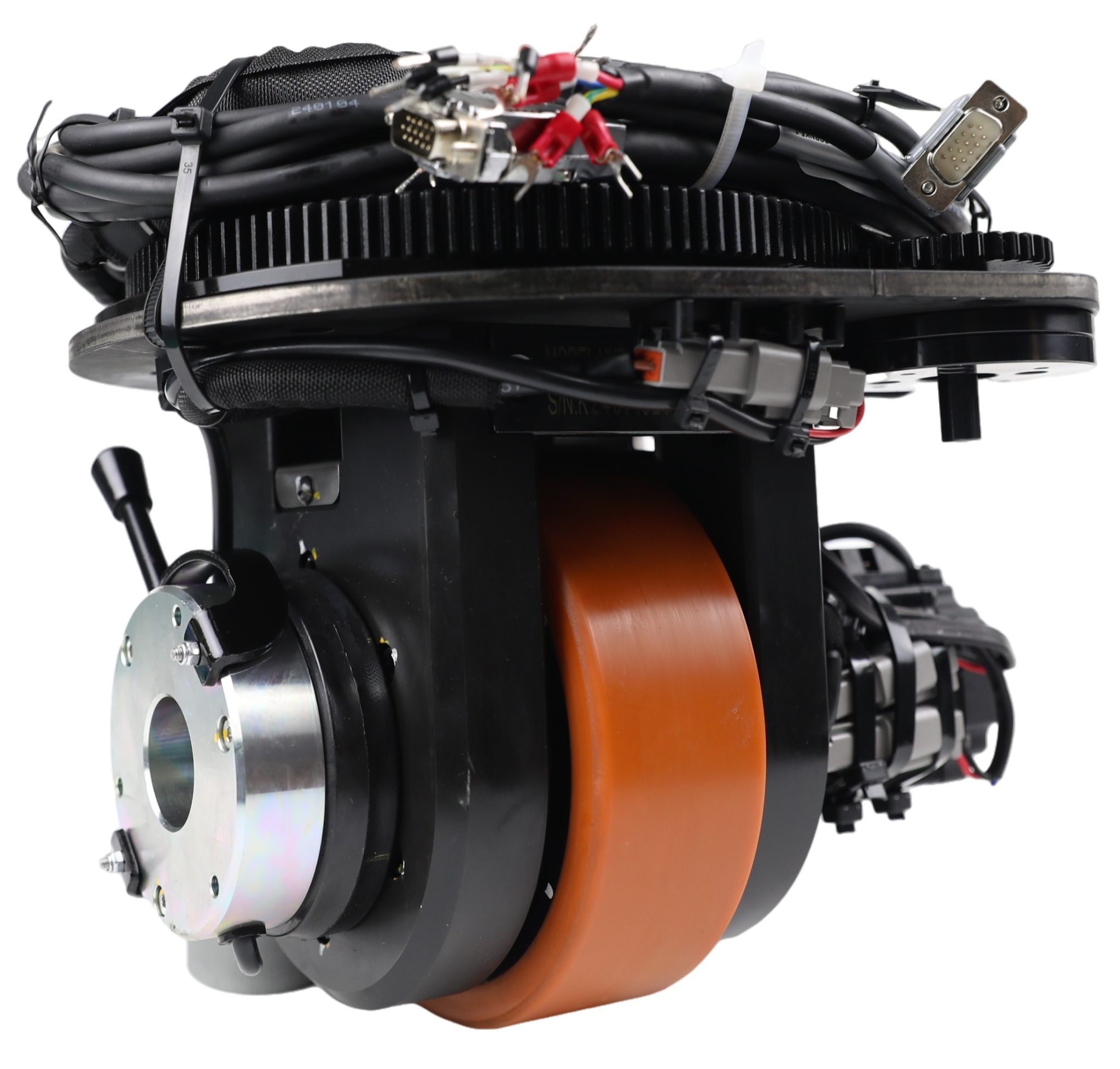 48V DC Industrial AGV Dedicated Horizontal Steering Wheel with Servo ...