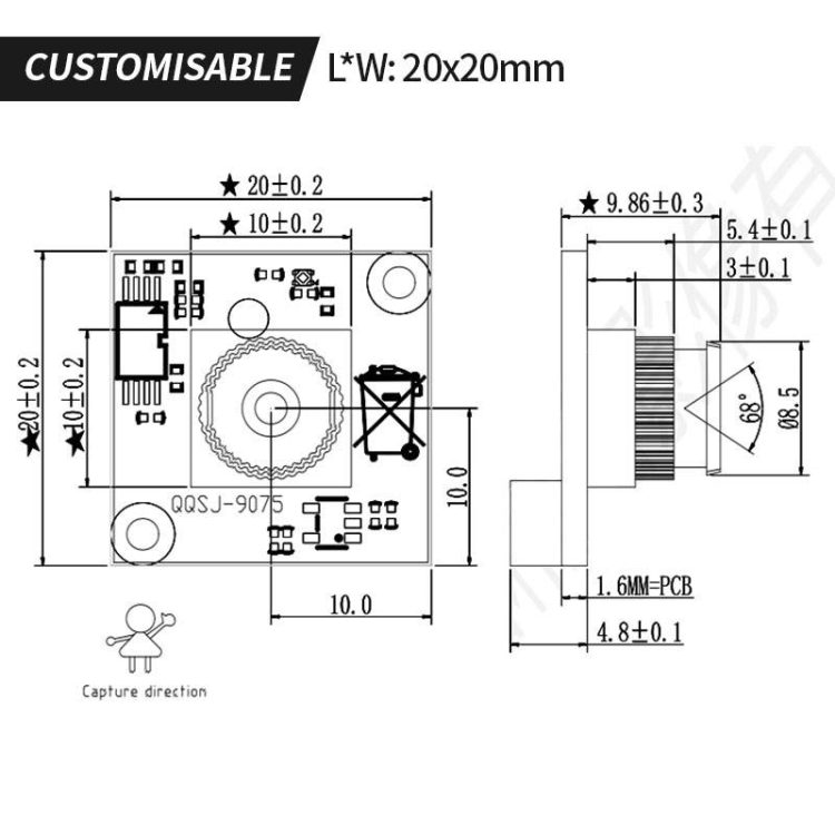 2MP HD 1080P USB Mini Camera Module – Oz Robotics
